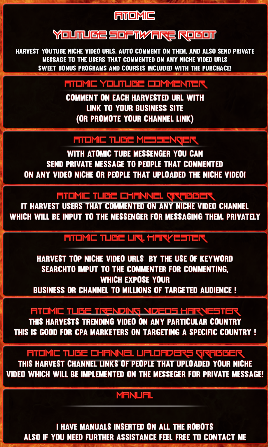 Get Atomic youtube robot for $35 - SEOClerks