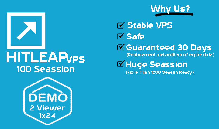 100 X Hitleap VPS to running your Htleap Sessions for 30 Days support ...