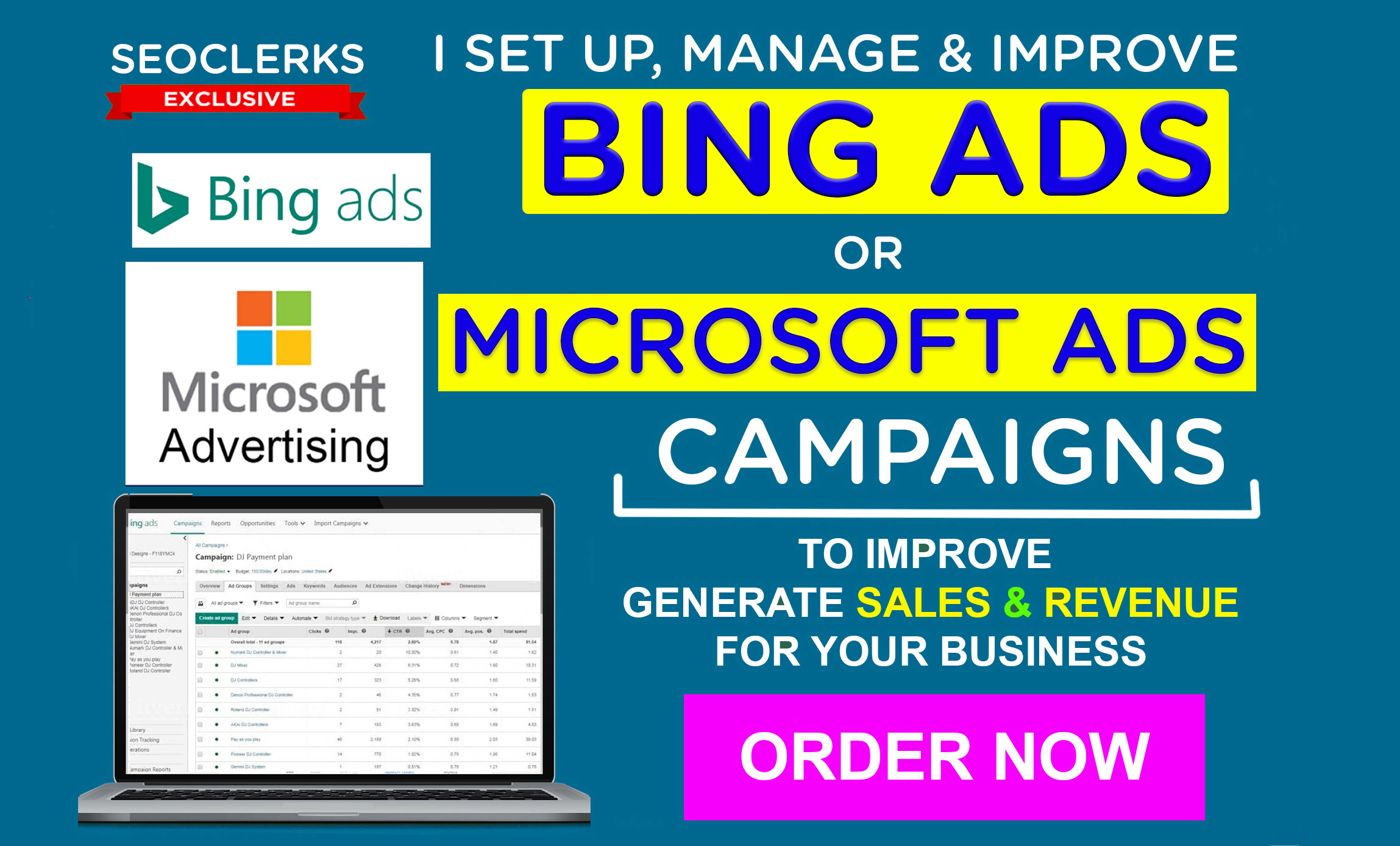 I will Setup, Manage & Optimize Bing Ads or Microsoft Advertising ...