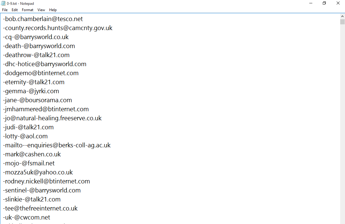 1 Million UK Emails List Instant Download for $1 - SEOClerks