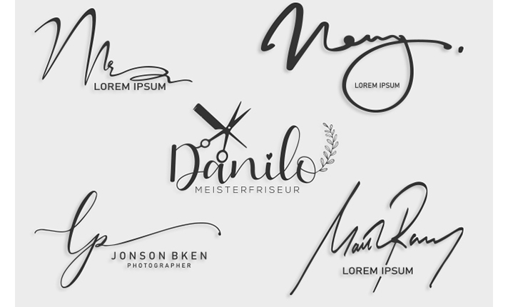 I will design modern signature logo in 24hrs for $5 - SEOClerks