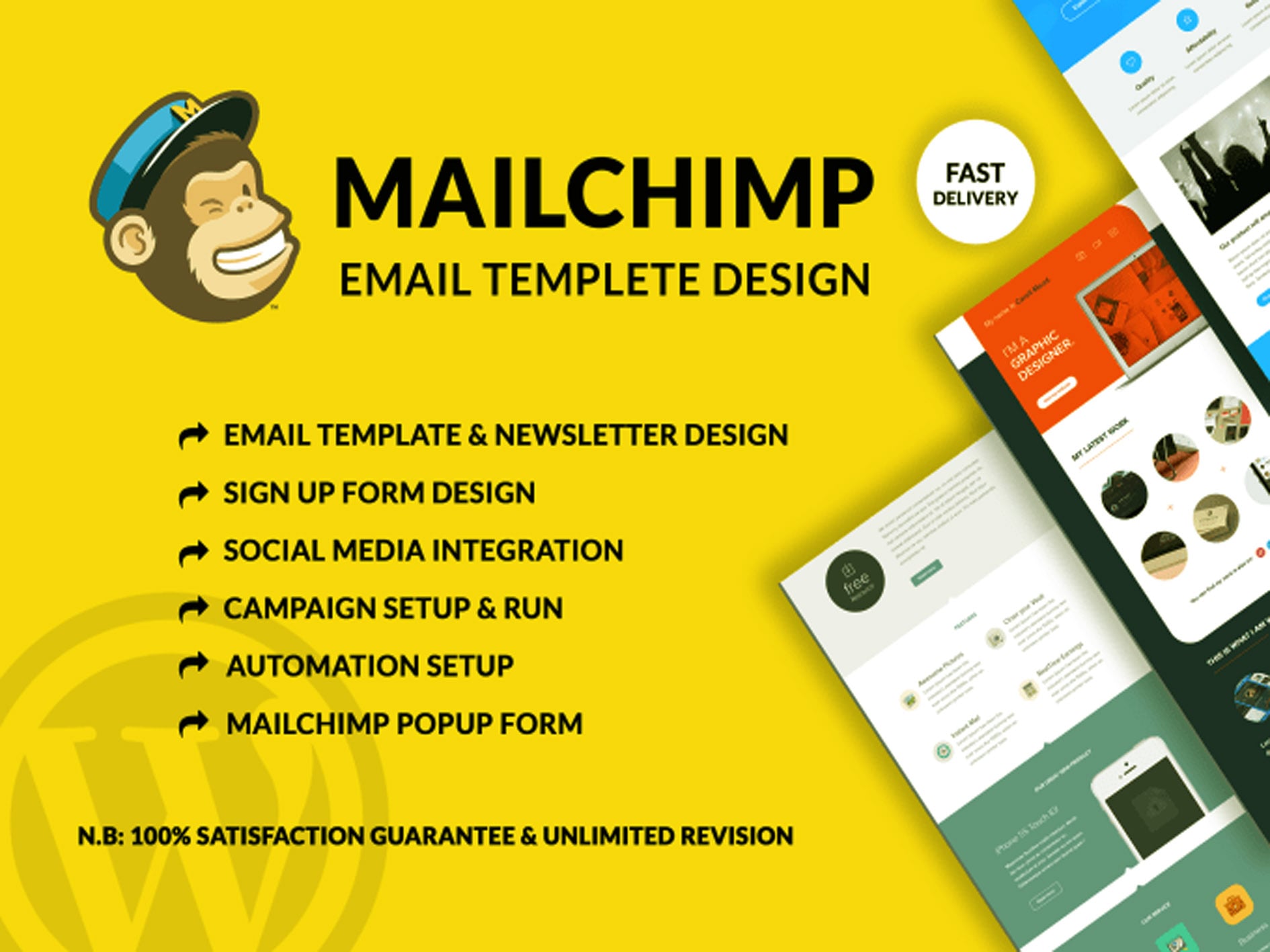 I will do creative mailchimp email template for $5 - SEOClerks