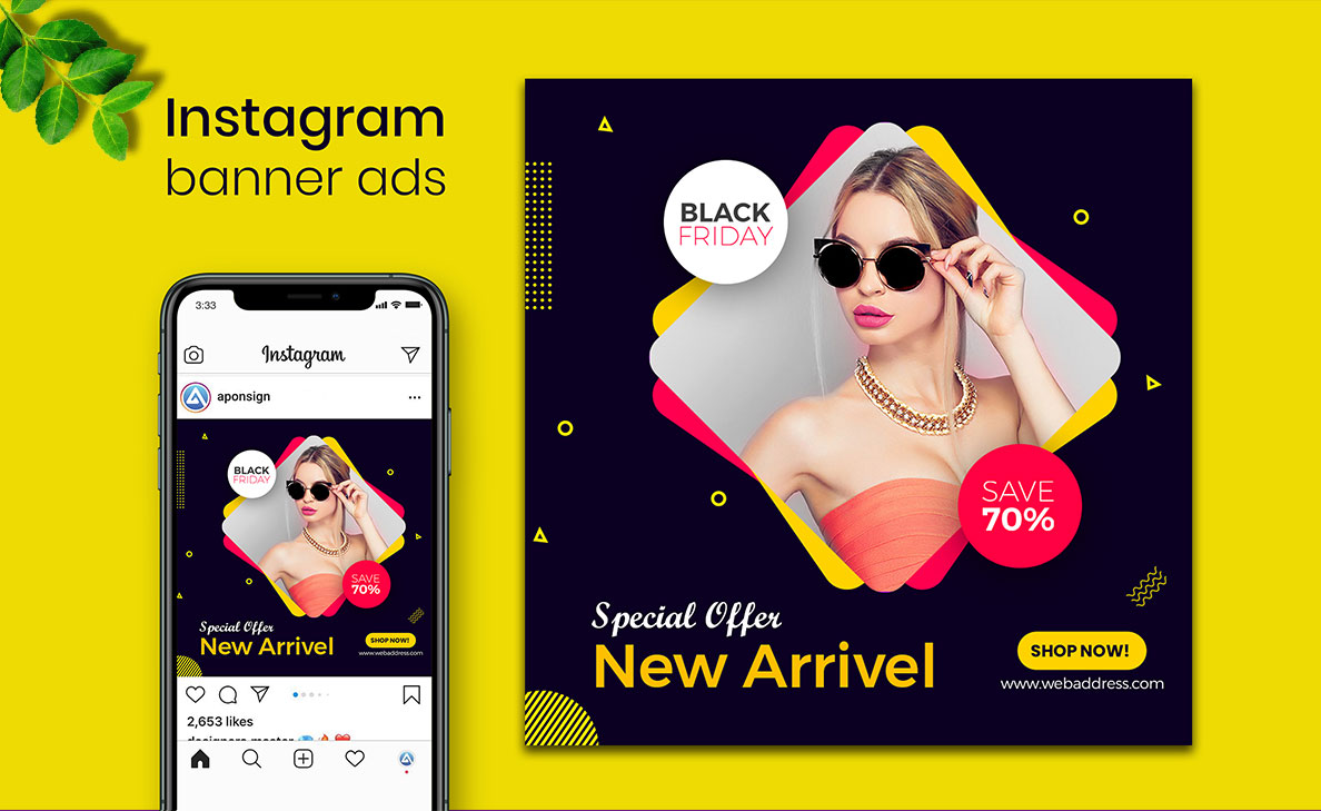 I will do facebook cover and instagram post design for $10 - SEOClerks