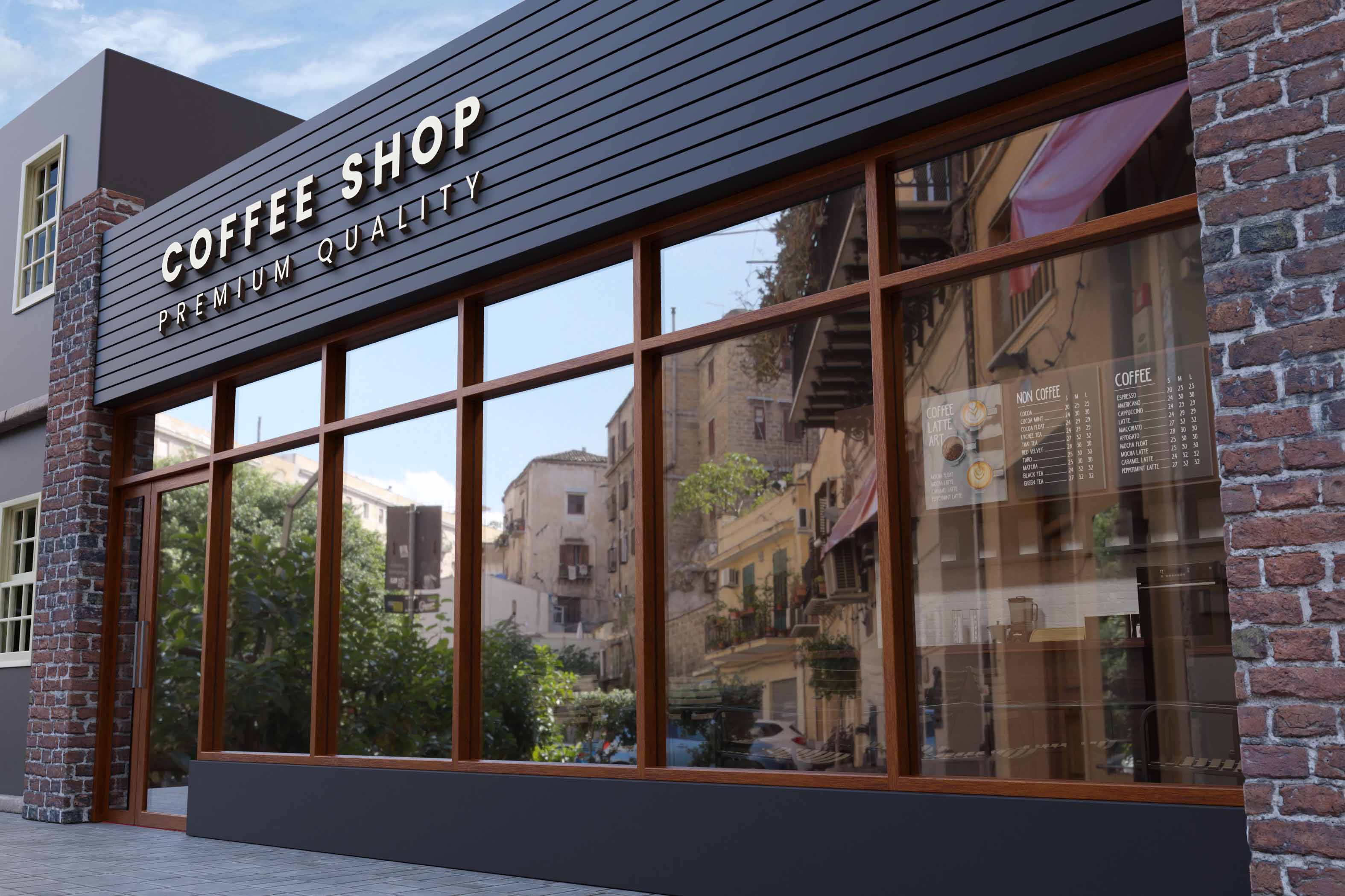 I will put your logo on 99+ Restaurant & Coffee Shop Signage Mockup for ...