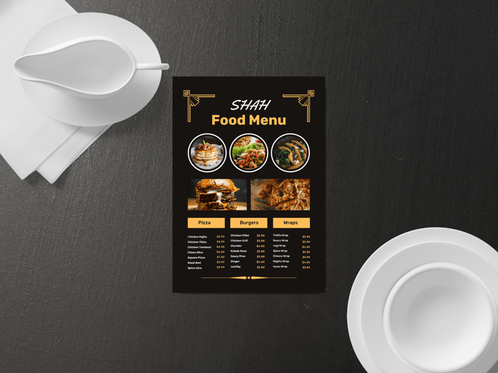 I will design a unique and modern restaurant menu, food menu, price ...