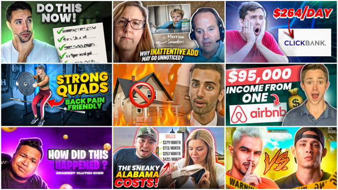 I will design amazing thumbnail images for all social media profile ...
