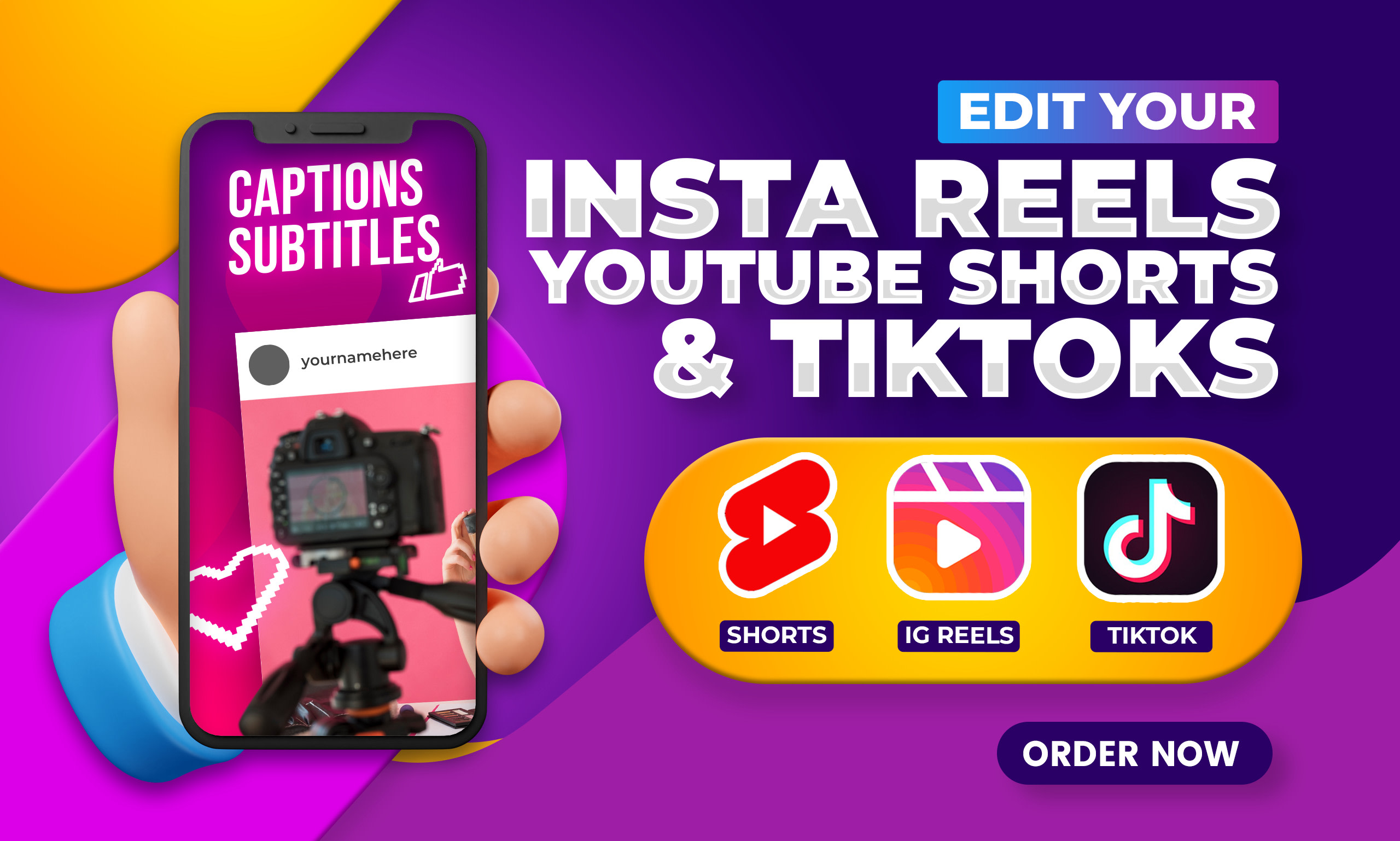 I am editing the Instagram reels with captions, subtitles, emojis and ...