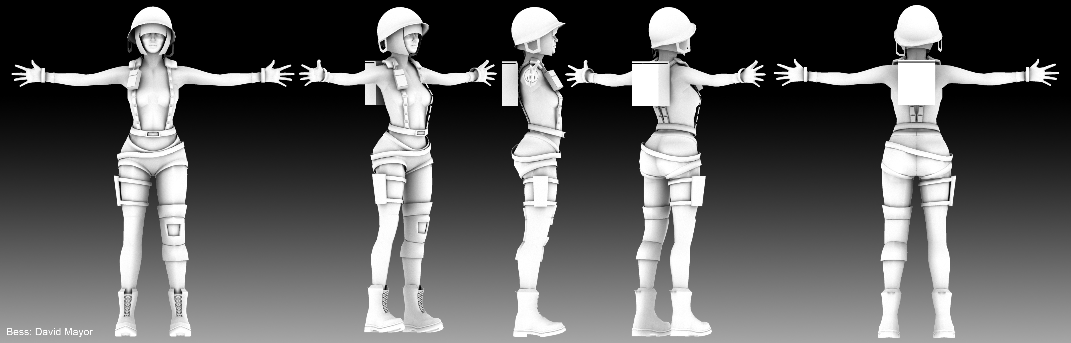 I will develop your character in 3D Basic/Advanced/Rigged file for $10 ...