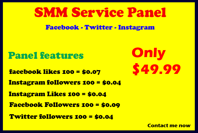 I will provide SMM service panel in 3 days for $50 - SEOClerks