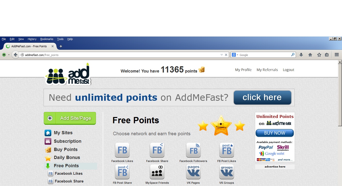 i will REFILL 13,000 + ADDMEFAST points FOR YOUR ACCOUNT for $3 - SEOClerks