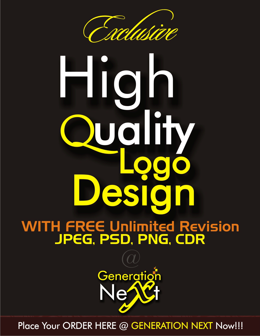 Create 4 Custom Logo Designs Exclusive High Quality Within Unlimited