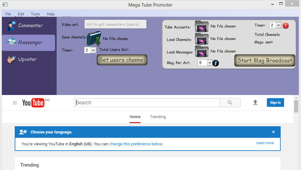 Mega Tube Promoter YouTube Marketing Software 2017 for $37 - SEOClerks