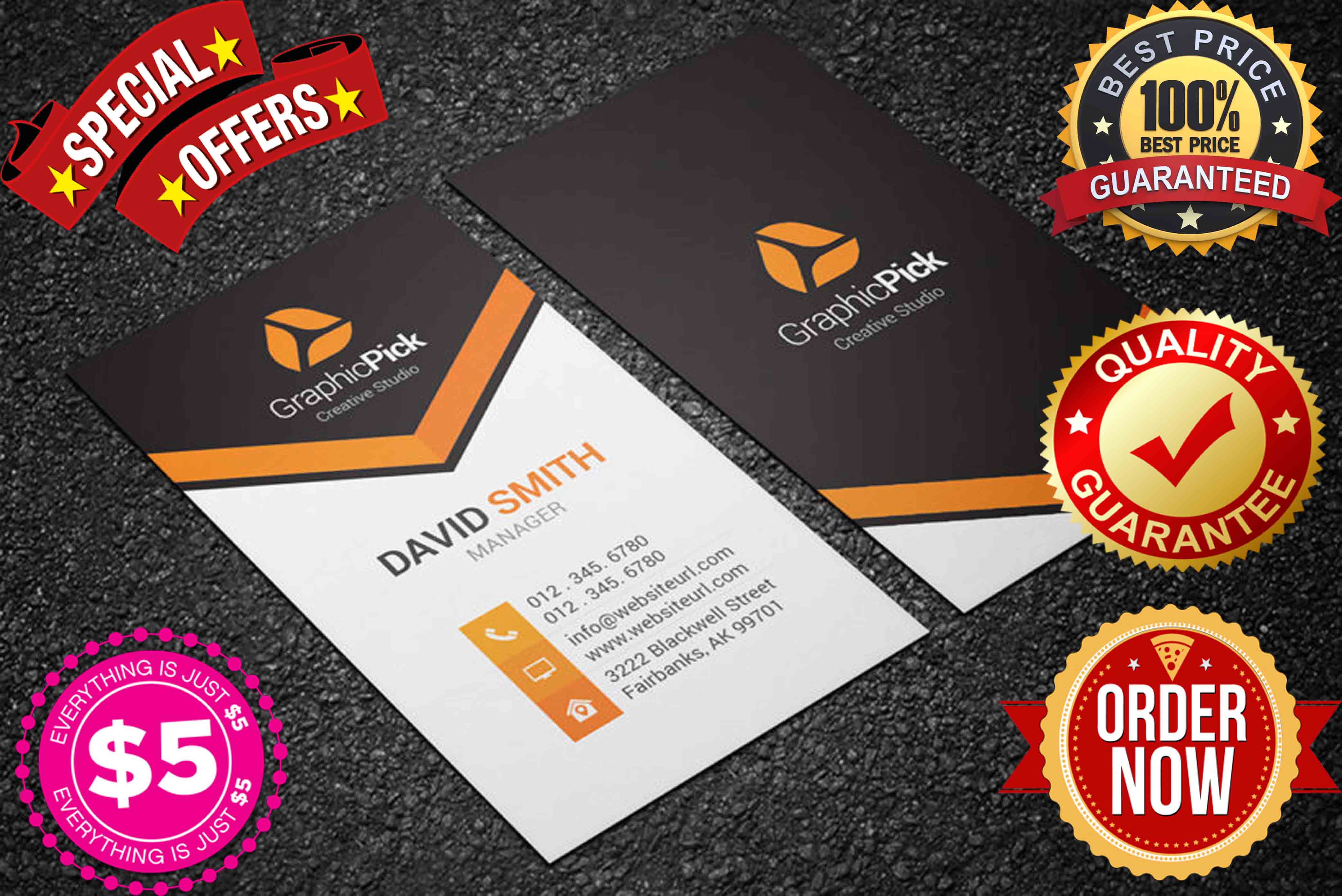 outstanding business card design in short time for $5 - SEOClerks