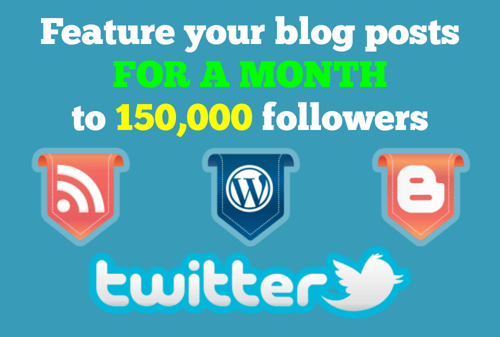 Feature your blog posts to 150k followers for a month for $10 - SEOClerks