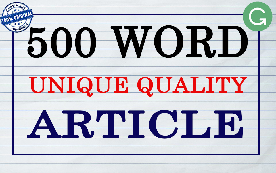Write 500 Word Unique High Quality Product Review Article for $5 ...