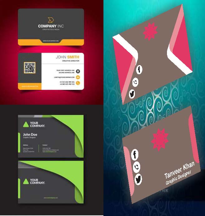 create bessiness card stylish card for $5 - SEOClerks