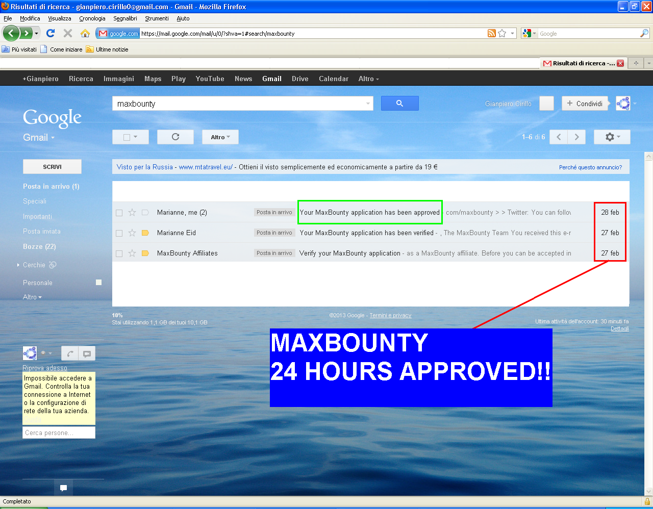 Create Verified CPA Accounts MaxBounty for for $70 - SEOClerks