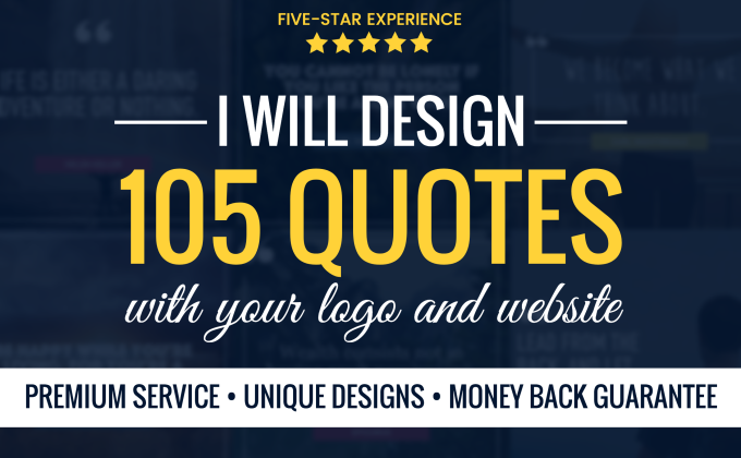 create 105 inspirational image quotes with your logo for $20 - SEOClerks